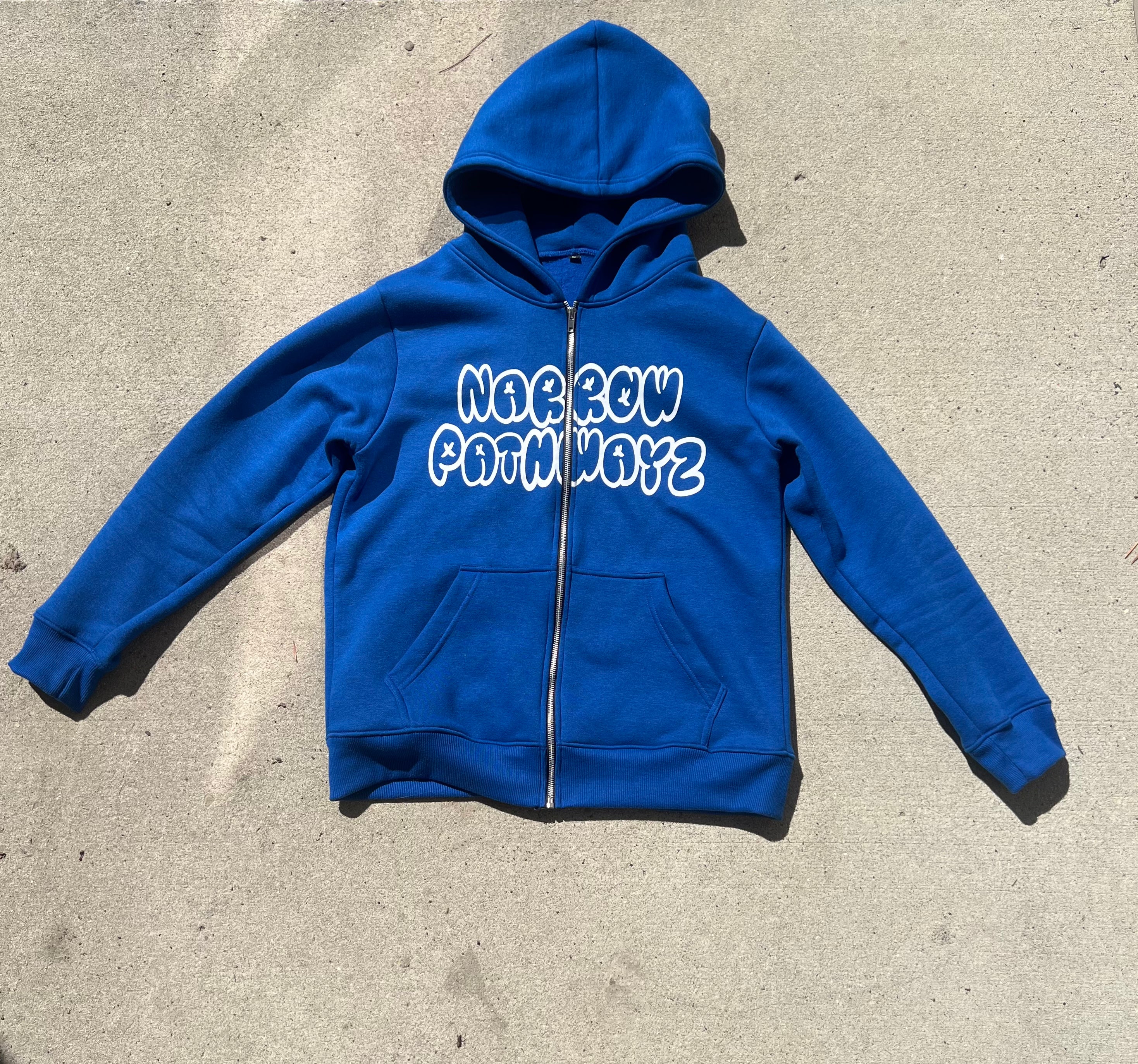 Blue NPZ Zip-Up Jacket – Narrow Pathwayz